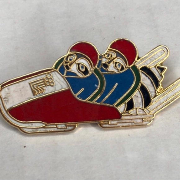 Jewelry | Winter Olympics 198 Raccoons Snow Sled Winter Sports Sledding ...